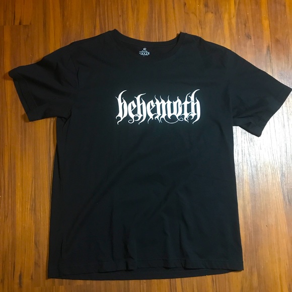 Shirts | Behemoth Black Metal Band Rare Logo Black T Shirt | Poshmark